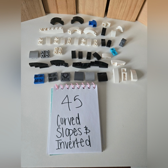 Lego | Toys | Lego Bricks 45 Curved Slopes And Inverted Slope Mix 3283 ...